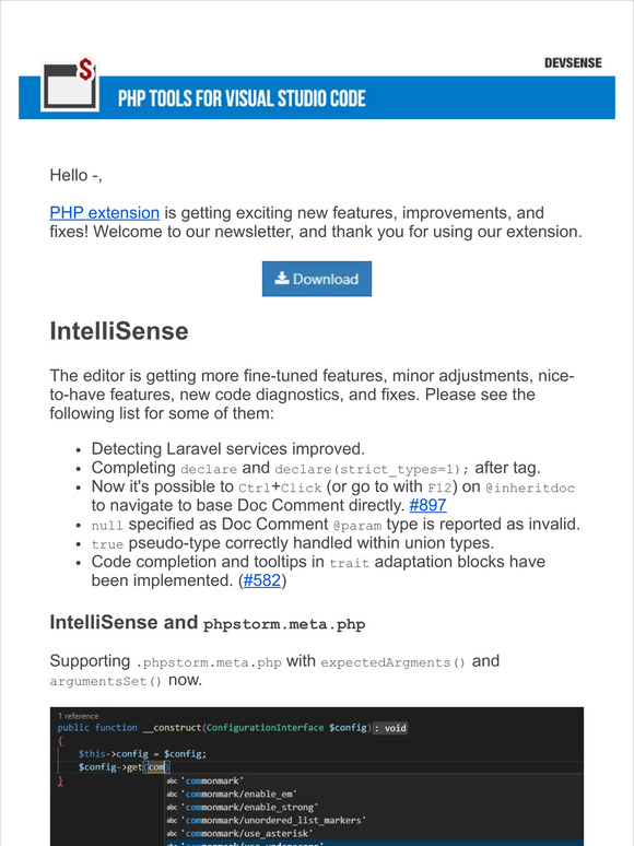 DevSense: What's New in PHP & Visual Studio Code | Milled