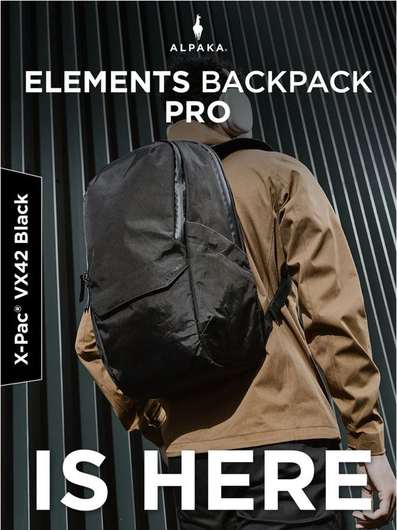 ALPAKA: [NEW] Elements Backpack Pro - X-Pac® Edition | Milled