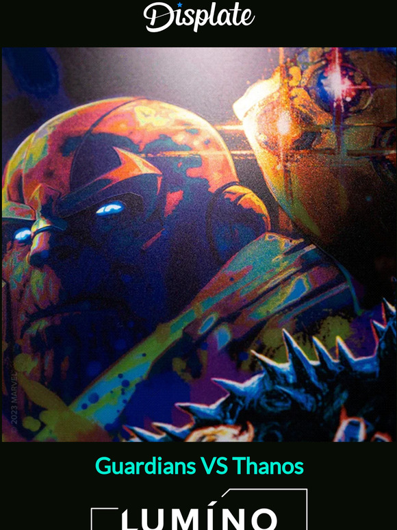 Displate: Lumino's newest release: Guardians vs Thanos | Milled