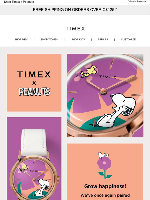 Timex: Snoopy is back on our iconic Marlin® | Milled
