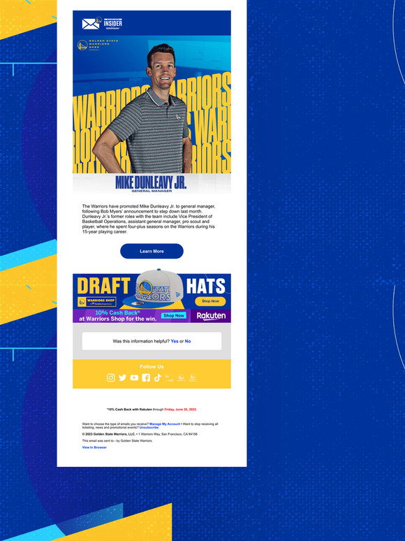 Golden State Warriors: Mike Dunleavy Jr. Promoted to Warriors General ...