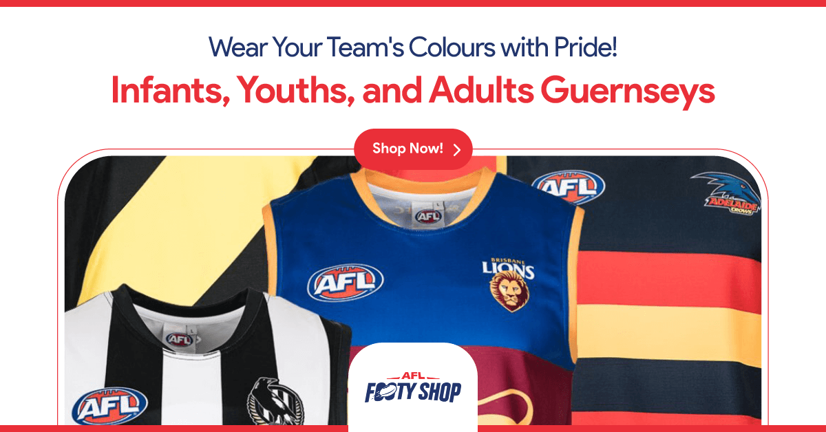 AFL Footy Shop: 🏉AFL Guernseys for the Whole Family - all teams🏉 | Milled