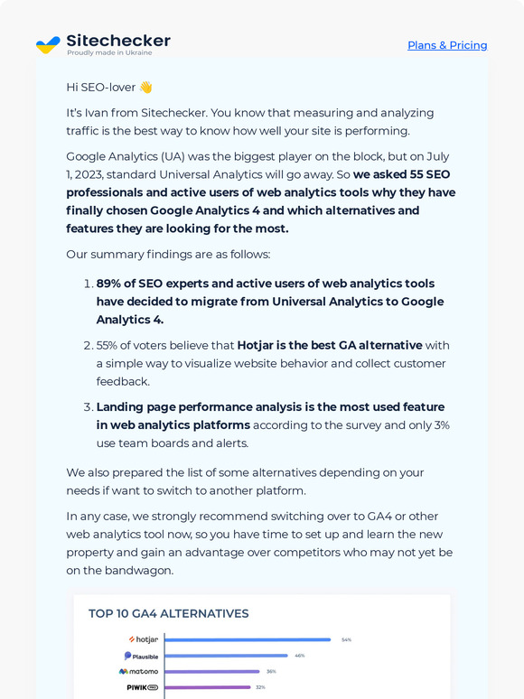 Sitechecker рџ љ Google Analytics 4 Pros Cons Alternatives рџ љ Milled