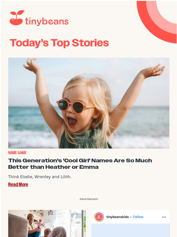 Tinybeans: This Generation's 'Cool Girl' Names Are... | Milled