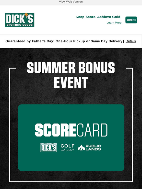 Dick's Sporting Goods: Score a $10 Bonus Reward today! Offer ends ...