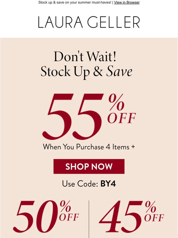 Laura Geller: Your Promo Code Is Expiring Soon... | Milled