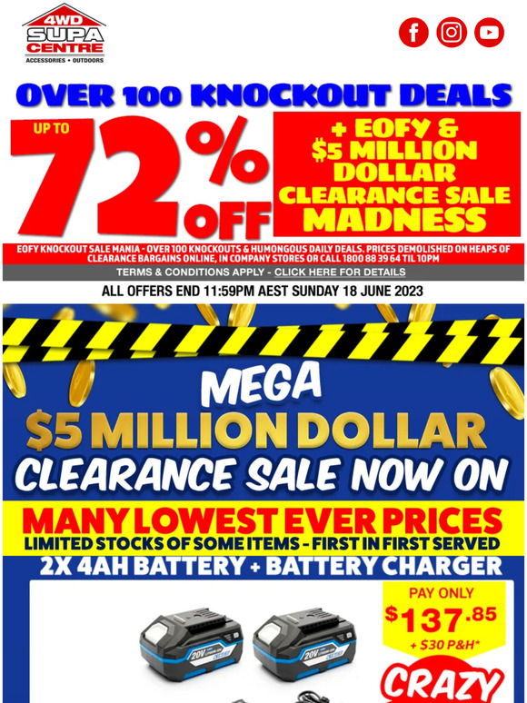 Supacentre: EOFY Red Pen Slashed Prices - Over 50 Deals Under $100 - Up ...