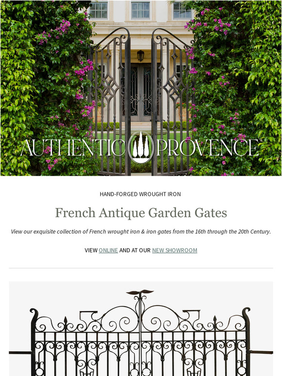 Authentic Provence: 19th Century French Garden Gates | Milled