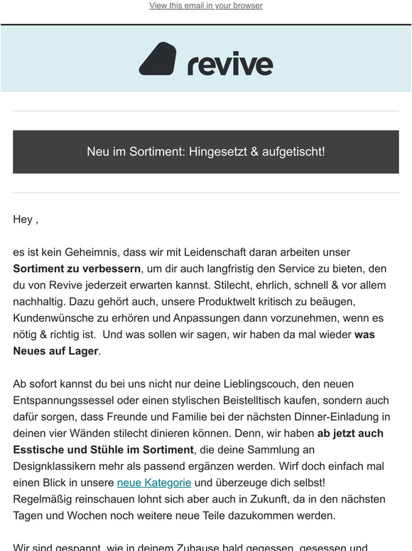 Revive: Revive I Neu in unserem Sortiment | Milled