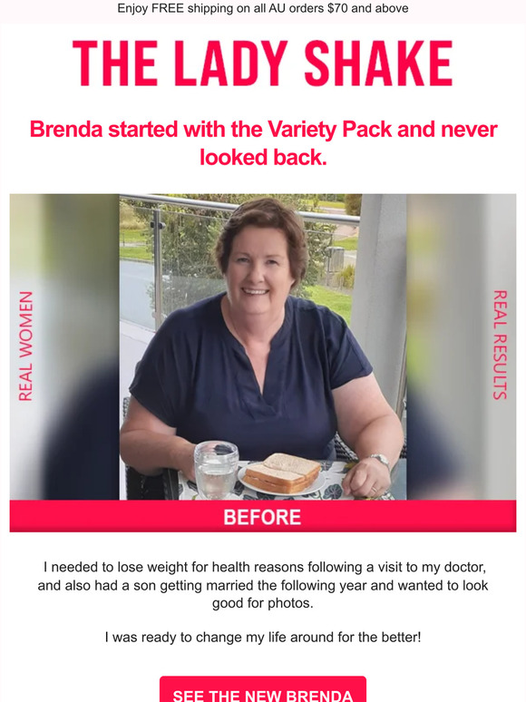 The Lady Shake: Check it out - I lost 30kgs and no longer craved sugary ...