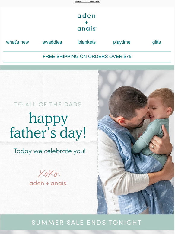 aden + anais: happy father's day 👔 ️ | Milled