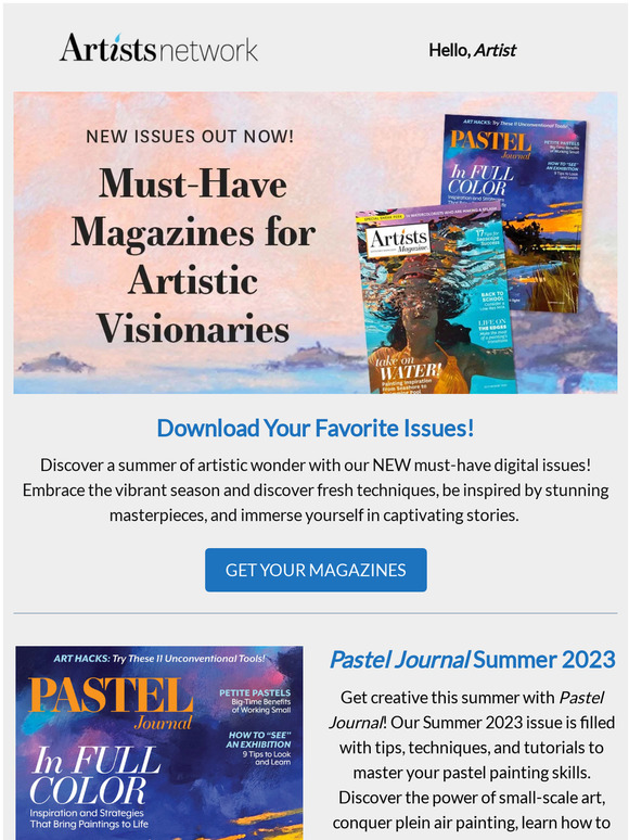 Artists Network: Get Inspired This Summer with NEW Magazines | Milled