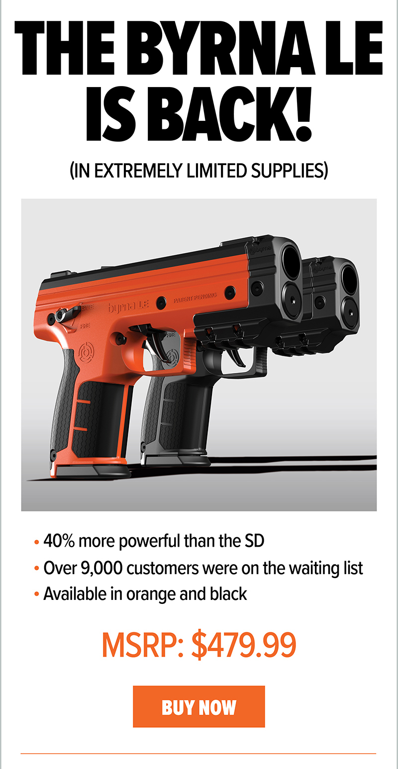 Byrna: Byrna's Less-Lethal 12 Gauge Round Leaves Firearms Dealer ...