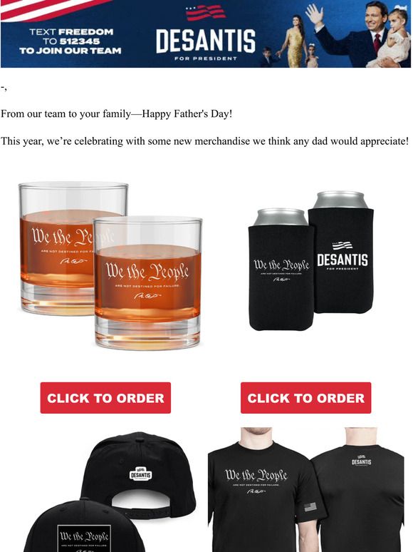 Ron DeSantis: Happy Father's Day! | Milled