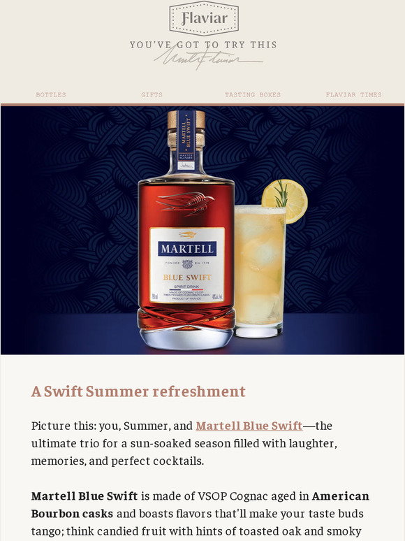 Flaviar: [COCKTAIL RECIPE] 🍹 Sip into Summer with Martell Blue Swift ...