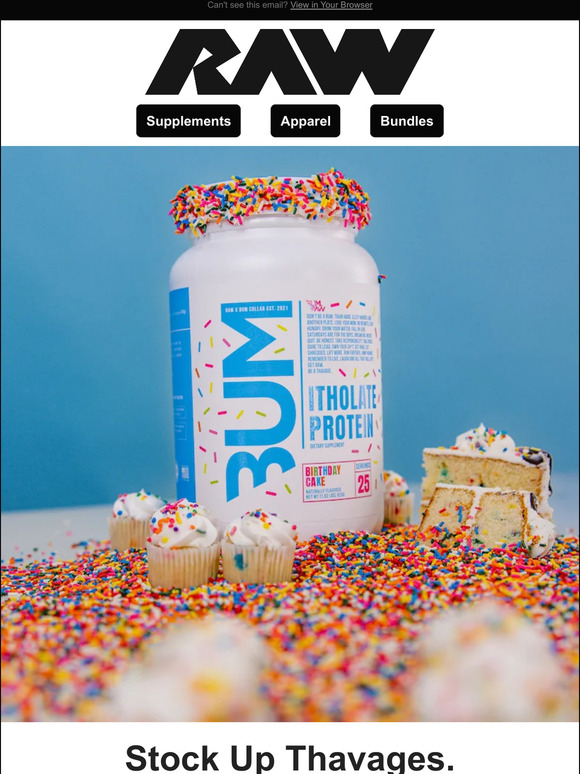 Raw Nutrition: Our Top 2 CBUM Series Flavors Are Back In Stock! 👀 | Milled