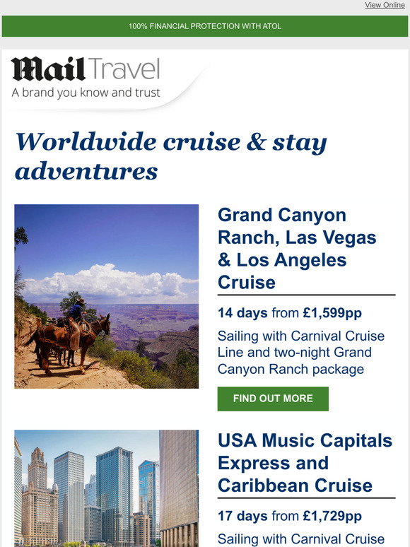 Daily Mail Experiences: Travel around the World on an Ocean Cruise | Milled
