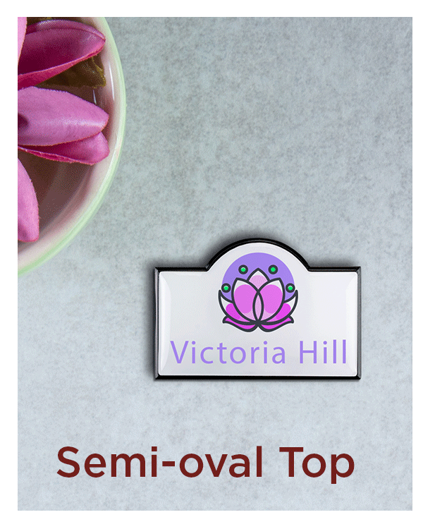 Name Badges International: Make a Statement with Our Custom Shaped Name ...