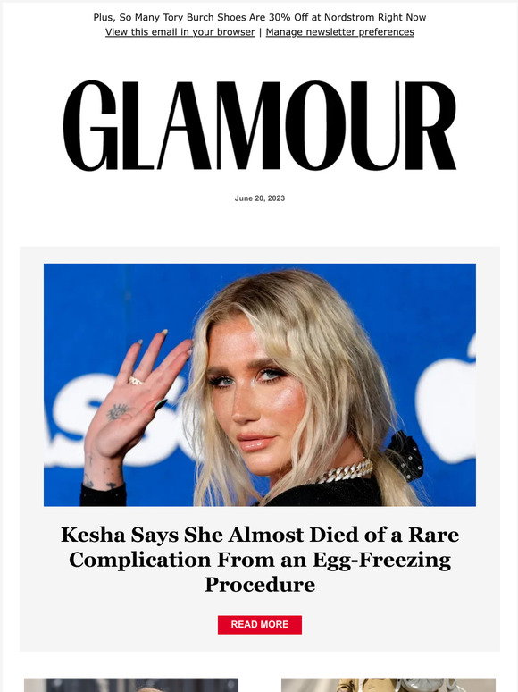 Glamour: Kesha Says She Almost Died of a Rare Complication From an Egg ...