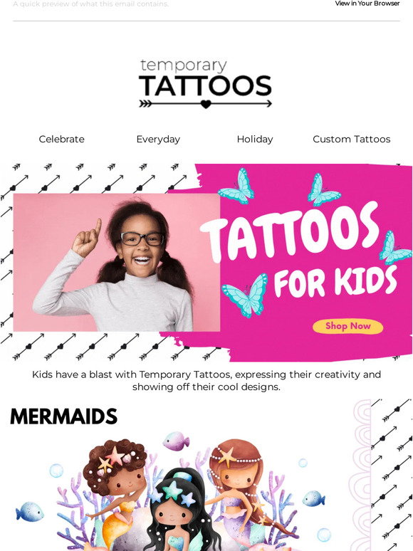 Temporary Tattoos: Fun and Safe Temporary Tattoos for Kids - Unleash ...