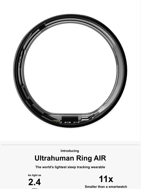 Ultrahuman: Introducing the Ultrahuman Ring AIR | Milled