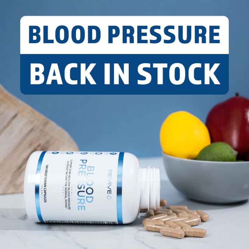 Revive Supplements: Blood Pressure Is Back In Stock! | Milled
