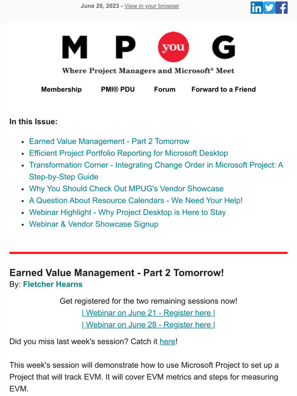 MPUG: Efficient Project Portfolio Reporting for Microsoft Project ...