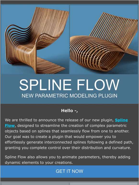 Kstudio: Introducing Spline Flow: Our Newest Plugin for Modeling | Milled