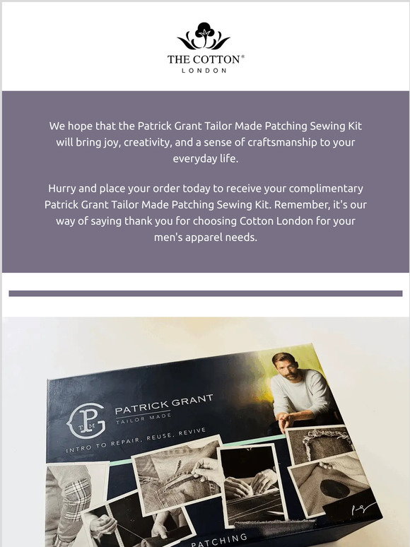 The Cotton London: 🧵 Introducing the Patrick Grant Tailor Made Patching ...