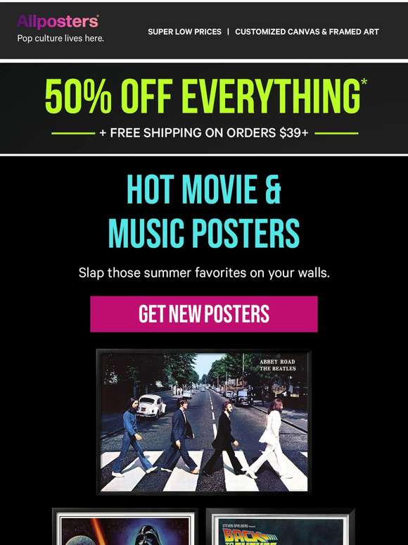 AllPosters: Create a wall of blockbuster movie posters! | Milled