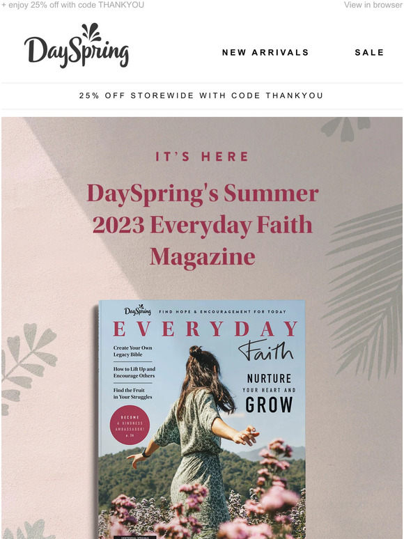 DaySpring: Discover the Summer Edition of Everyday Faith Magazine ☀️️ ...