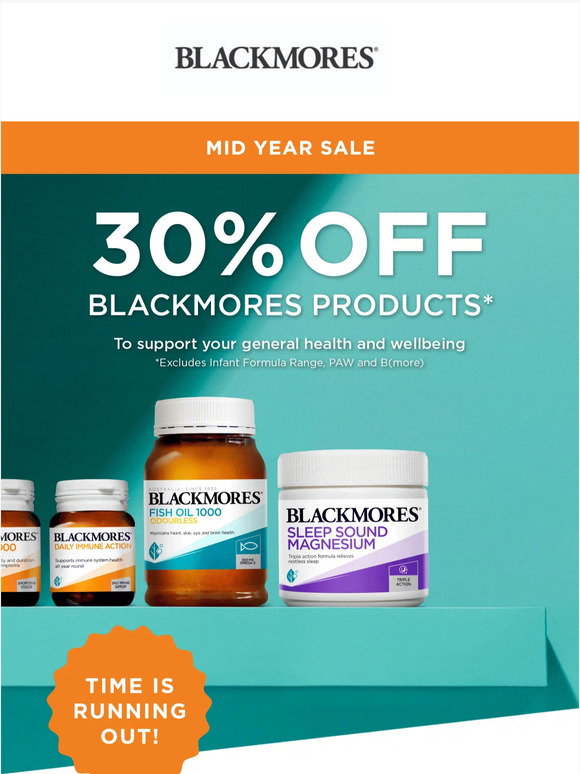 Blackmores: Mid Year Sale is slipping away...🫠 | Milled
