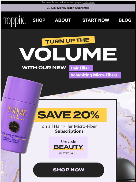 Toppik: Introducing our NEW Toppik Hair Filler | Milled