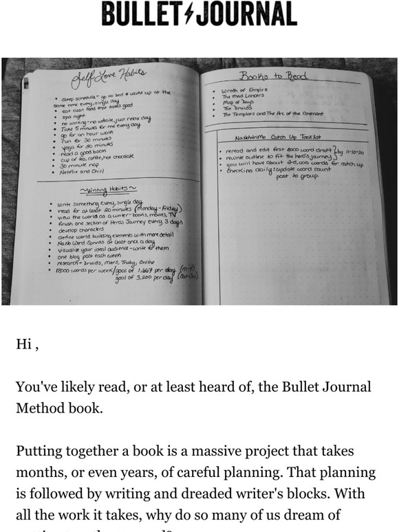 Bullet Journal: Creating a Writer's Bullet Journal | Milled