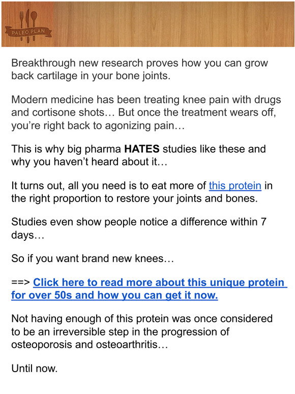 PaleoPlan: Best Protein to Restore Your Joints | Milled