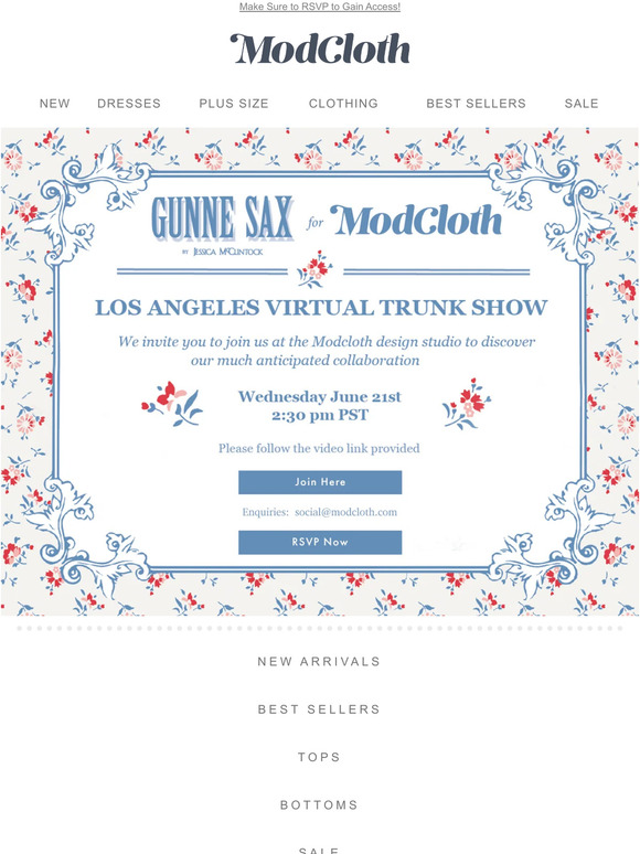 Modcloth: Don't Miss Your Chance: Gunne Sax for ModCloth | Milled