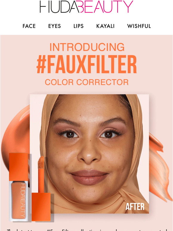 Huda Beauty: INTRODUCING #FAUXFILTER COLOR CORRECTOR 🤎🧡 | Milled