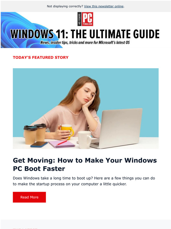 PCMag: Get Moving: How to Make Your Windows PC Boot Faster / How to Run ...