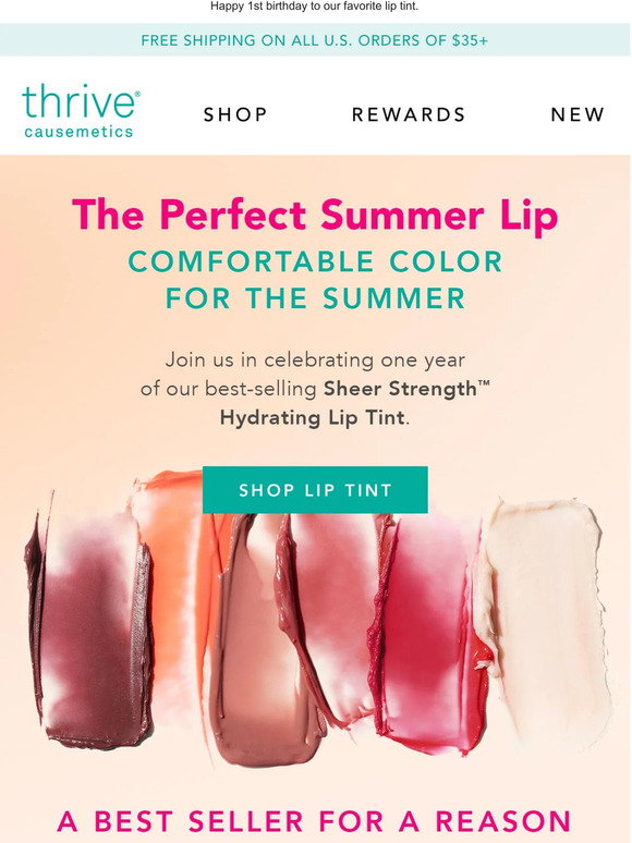 Thrive Causemetics: The Best Lip Tint for Summer! | Milled