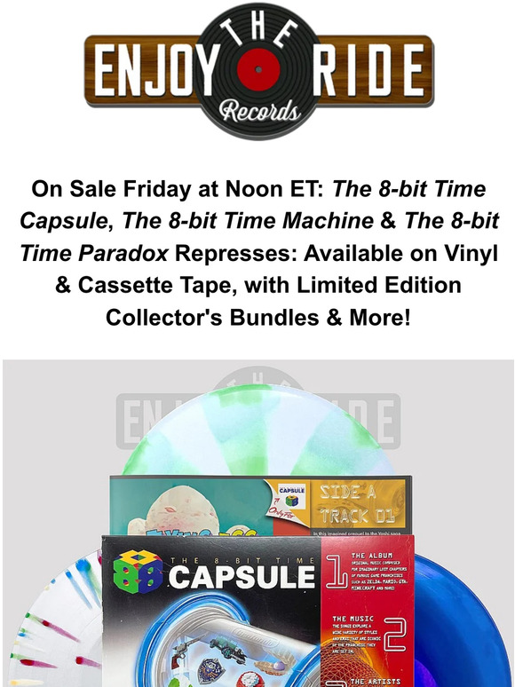 Enjoy The Ride Records: On Sale Friday at Noon ET: The 8-bit Time ...