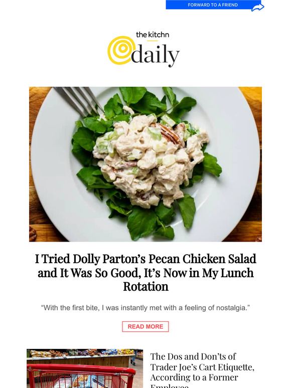 Kitchn: I Tried Dolly Parton’s Pecan Chicken Salad, The Dos and Don’ts ...