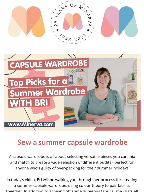 Minerva: Sew a summer capsule wardrobe! ☀️ | Milled