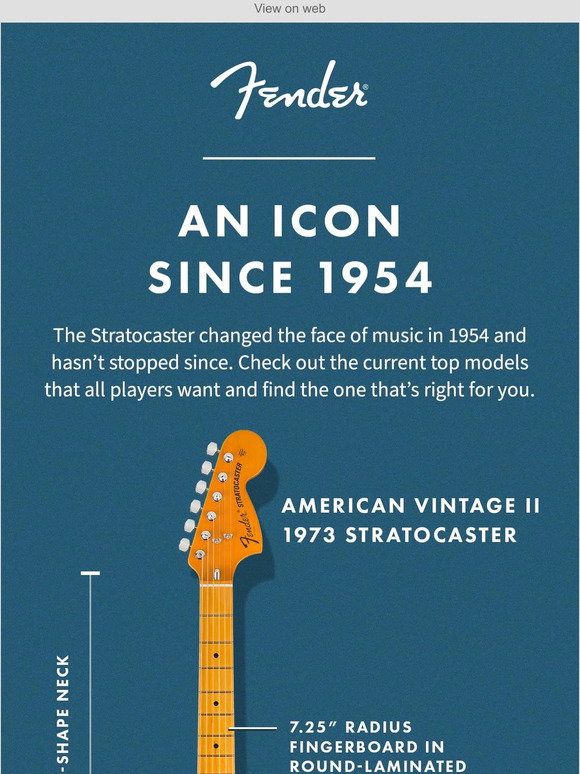 Fender UK: The Stratocaster | An Icon Since 1954 | Milled