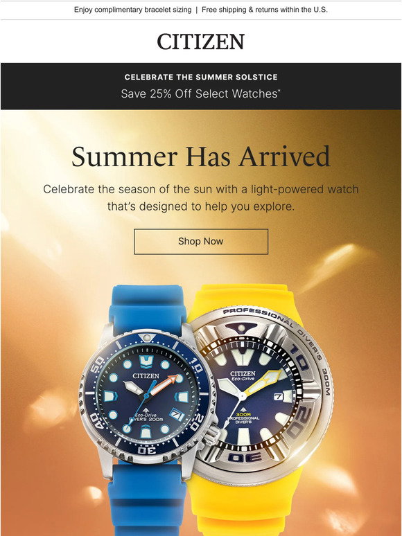 Citizen: The Best Day to Power Up With Eco-Drive ☀️ | Milled