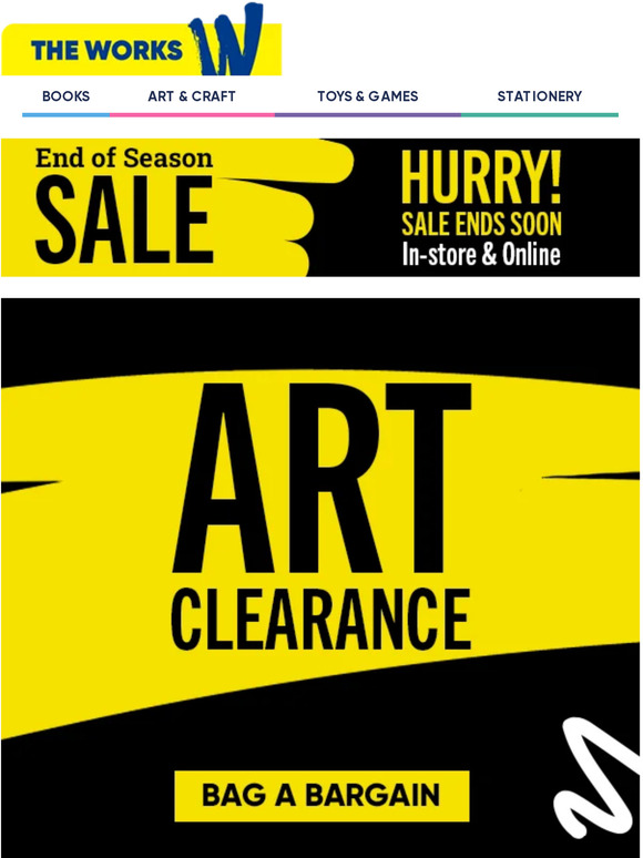The Works: Pick up your art clearance bargains in-store & online | Milled