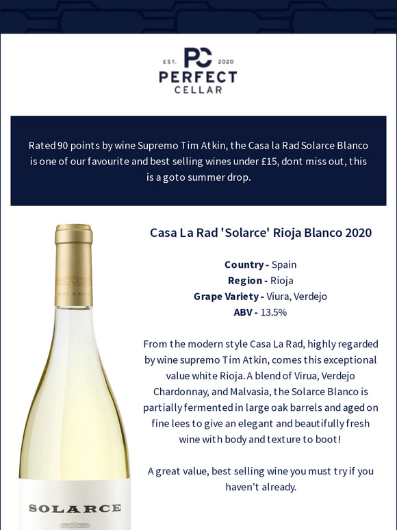 Perfect Cellar: Discover the Timeless Elegance of White Rioja ...