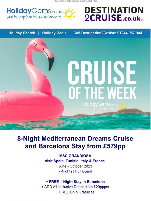 Holiday Gems: 8-Nights from £579pp around the Med with MSC Cruises ⚓ ...