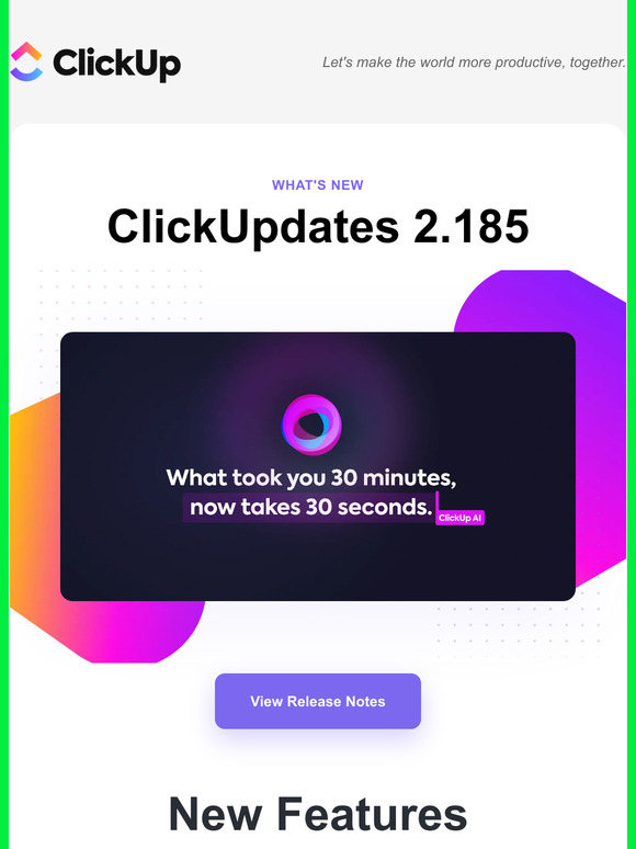 ClickUp: ClickUp AI free trial and new features | Milled