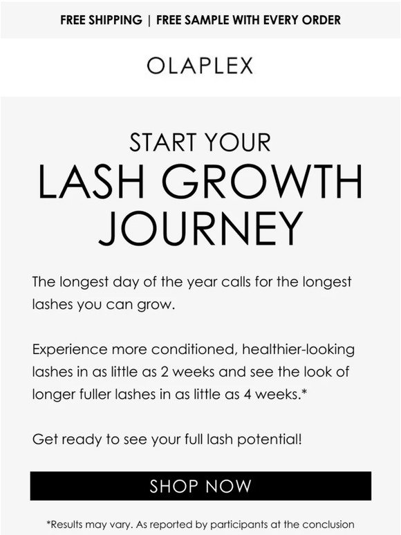 Olaplex: THIS IS A SIGN (to start your lash growth journey) 👁️ | Milled
