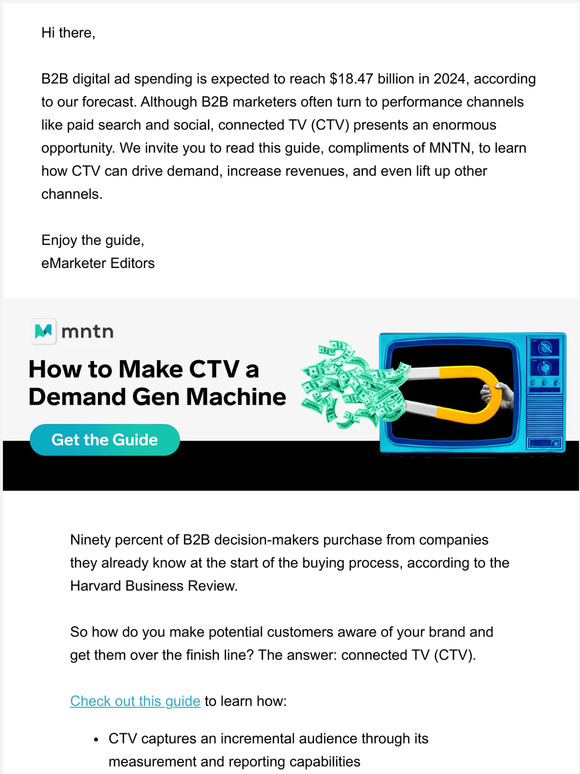 Insider Intelligence: [Guide] What Makes CTV the Ultimate Demand Gen ...